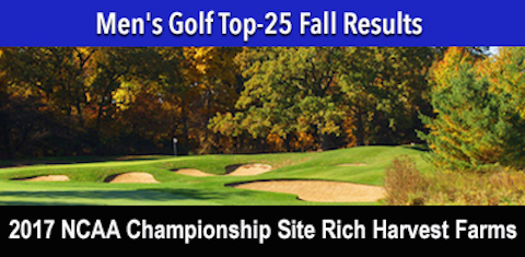 Men's College Golf Top-25 Fall Season Review: Nos. 16-20