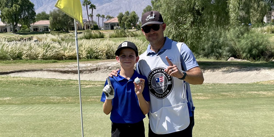 Junior golfer Jake Martinez cards two aces in tournament round